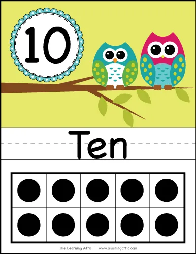 Owl Ten Frame Counting Anchor Posters 1-20 - Learning Attic