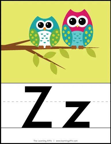 Owl Alphabet Anchor Posters A-Z - Learning Attic