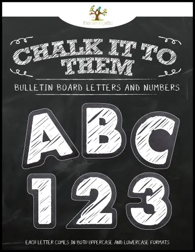 Chalkboard Letters & Numbers - Learning Attic