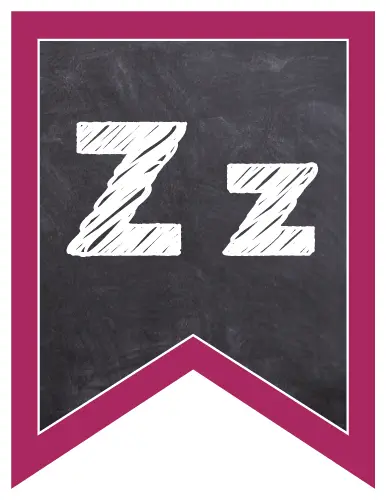 Chalkboard Bunting Banner Alphabet - Learning Attic