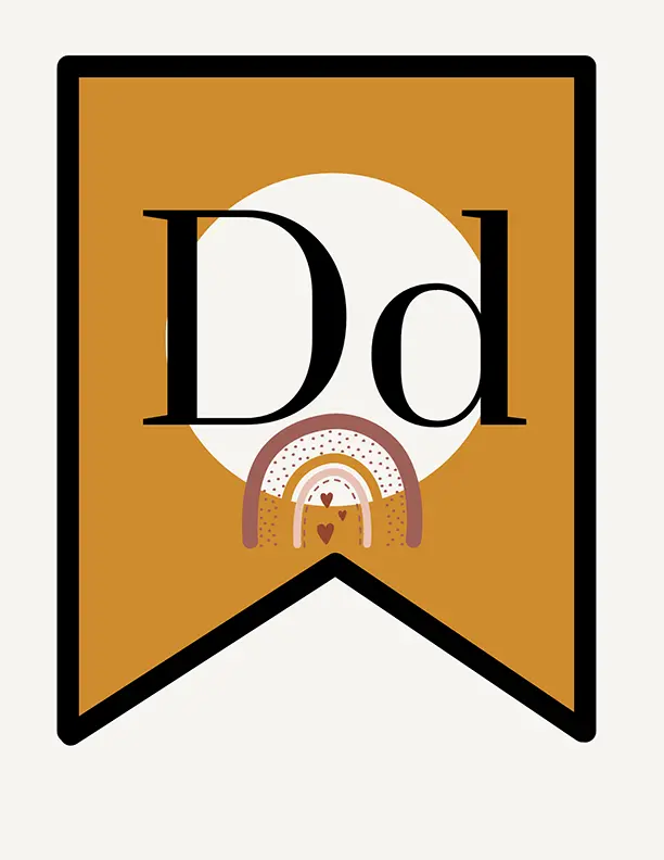 Boho Rainbow Alphabet Banner - Learning Attic