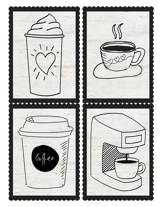 Coffee Shop Classroom Posters & Bulletin Board Set - Learning Attic