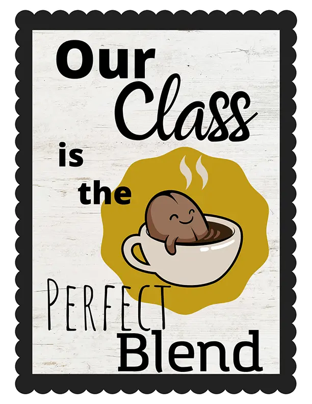 Coffee Shop Classroom Posters & Bulletin Board Set - Learning Attic