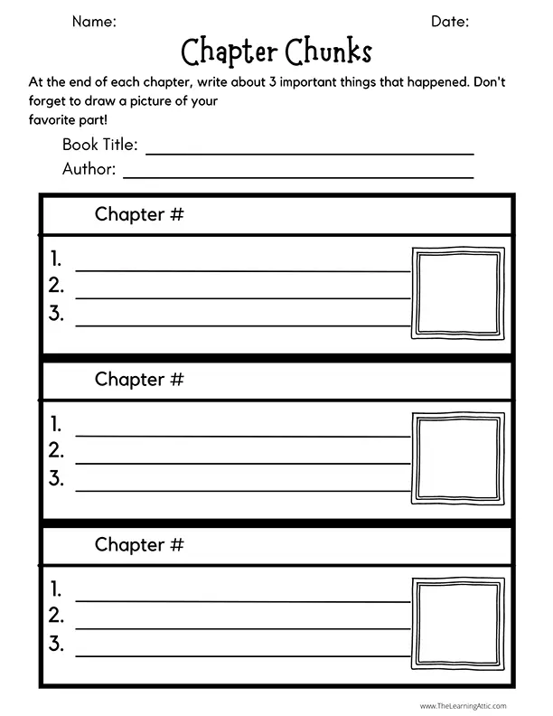 Reading Response Forms - Learning Attic