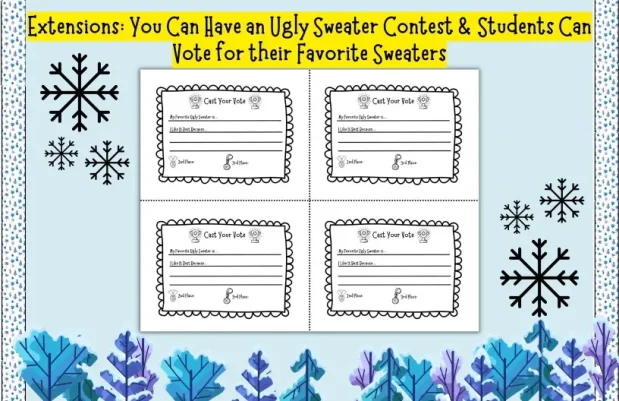 Persuasive 'Ugly Sweater' Writing Activity & Bulletin Board Set ...