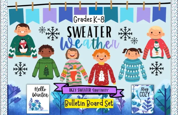 Persuasive 'Ugly Sweater' Writing Activity & Bulletin Board Set ...