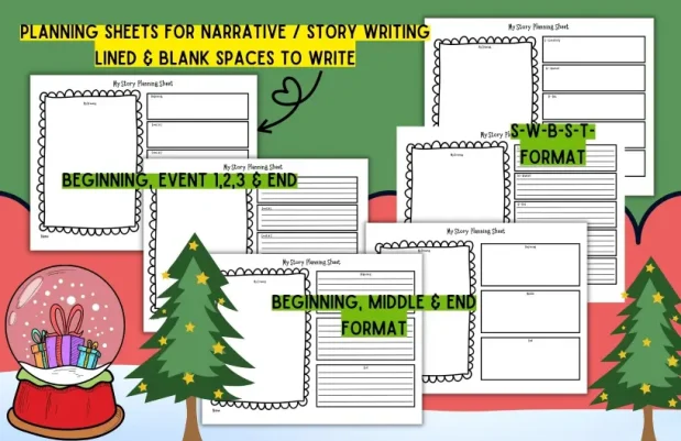 Winter Writing 'Craftivity' & Bulletin Board Set - Learning Attic
