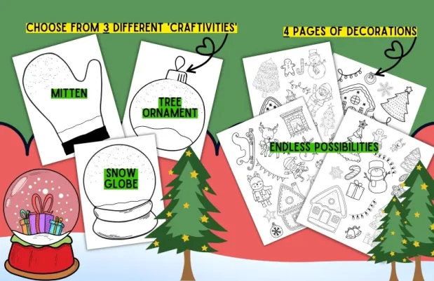 Winter Writing 'Craftivity' & Bulletin Board Set - Learning Attic