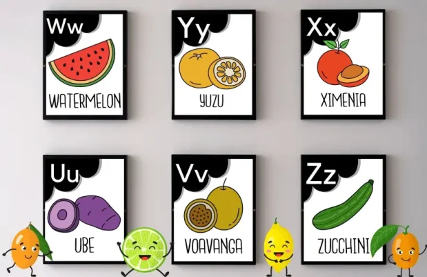 A-Z Alphabet Fruit Posters - Learning Attic