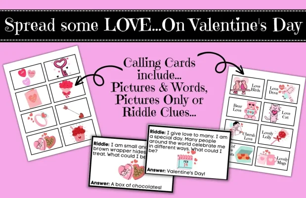 30 Valentine's Day Riddle Bingo Game - Learning Attic