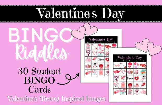 30 Valentine's Day Riddle Bingo Game - Learning Attic