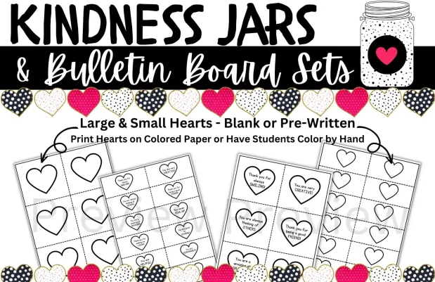 Kindness Jars Writing Activities & Bulletin Board Sets - Learning Attic