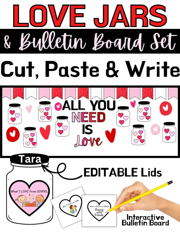LOVE Jars and Bulletin Board Set - Learning Attic