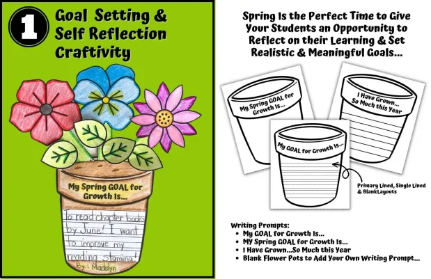 'Watch Me Grow' Spring Writing Craftivities and Bulletin Board Set ...