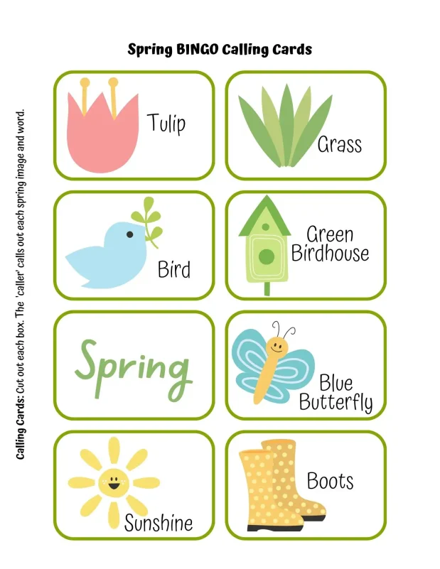 Spring BINGO & Memory Game - Learning Attic