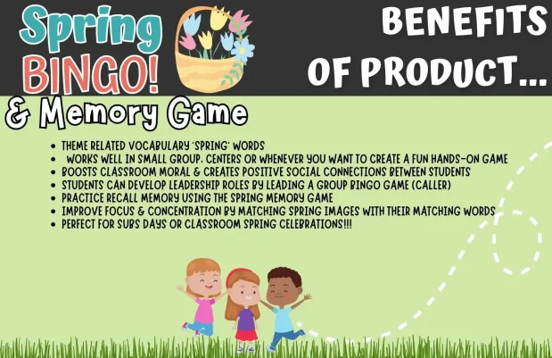 Spring BINGO & Memory Game - Learning Attic