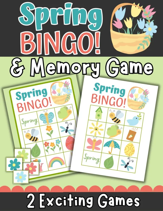 Spring BINGO & Memory Game - Learning Attic