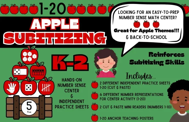 Apple Subitizing 1-20 - Learning Attic