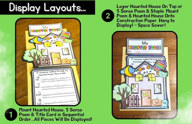 Haunted House Descriptive / Adjective Writing Craftivity - Learning Attic