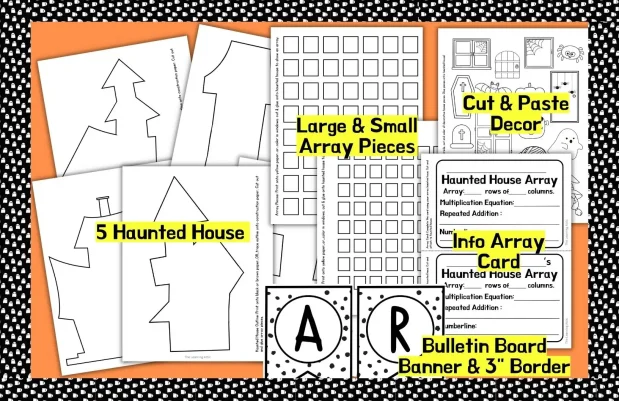 Multiplication Haunted House Craftivity & Bulletin Board Set - Learning ...