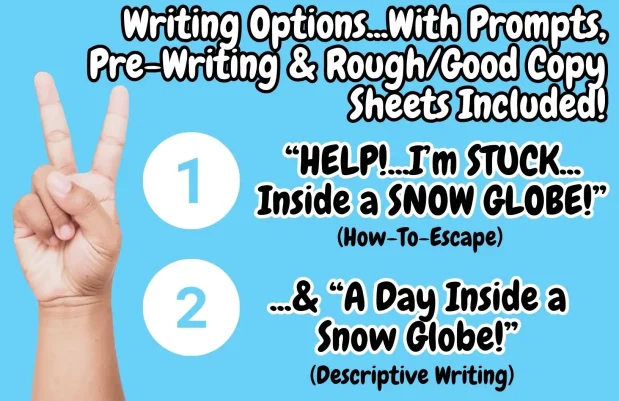 "HELP! I'm Stuck in a SNOW GLOBE!" Craftivity & Bulletin Board ...