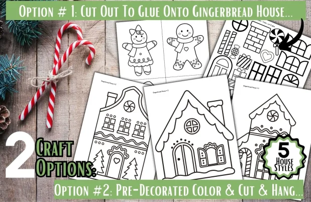 Build-A-Gingerbread House Writing Craftivities - Learning Attic