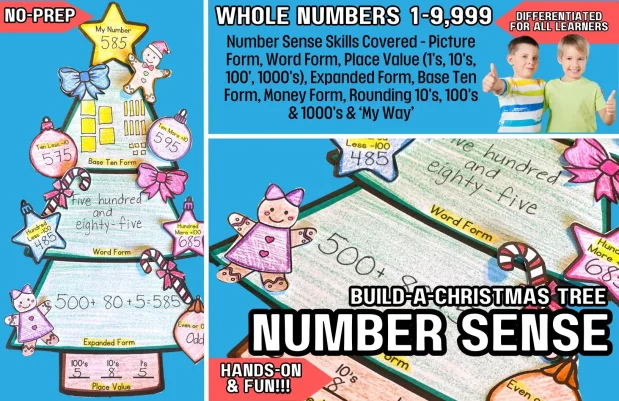 Build-A-Christmas Tree Number Sense - Learning Attic