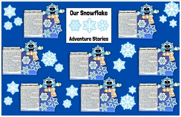 Winter Narrative Prompts Writing January Craftivity February Bulletin ...