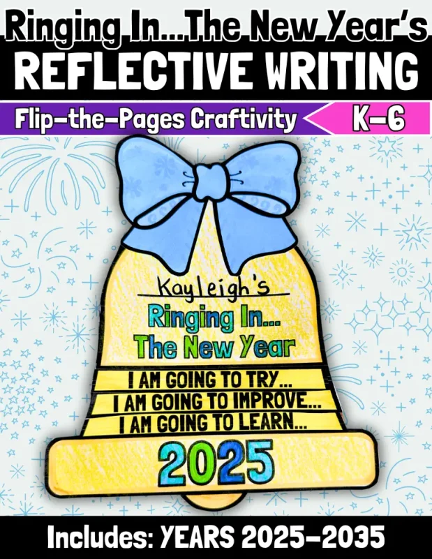 New Year Goals Flip Book New Years Writing Craft Back From Winter Break ...