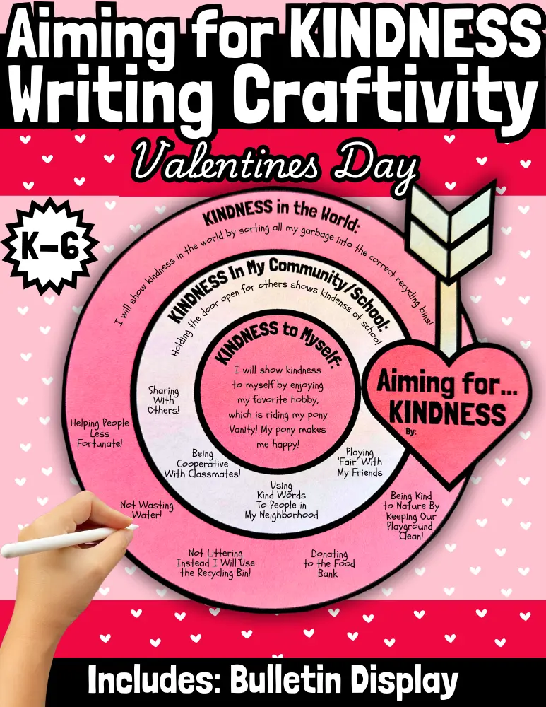 Valentines Day Bulletin Board Craft Kindness Winter February Activity ...