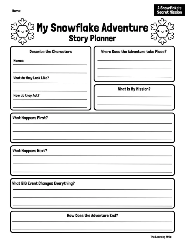 Winter Narrative Prompts Writing January Craftivity February Bulletin ...