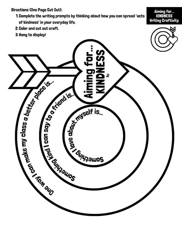 Valentines Day Bulletin Board Craft Kindness Winter February Activity ...