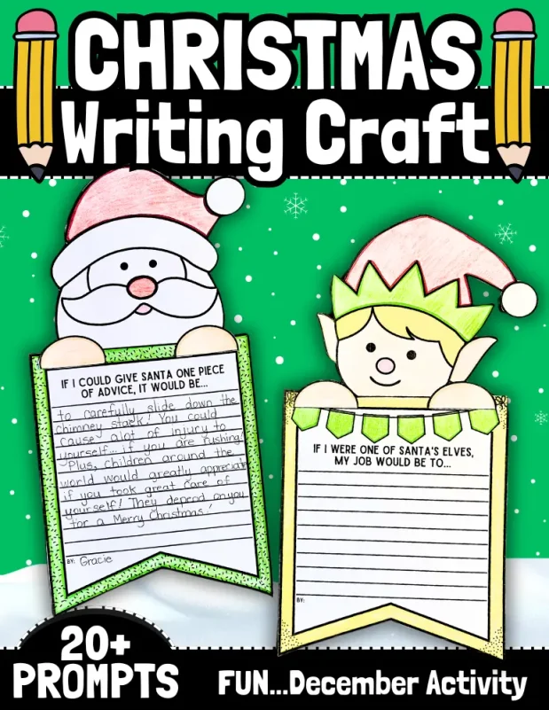 Christmas Writing Crafts December Activities Winter Bulletin Board ...