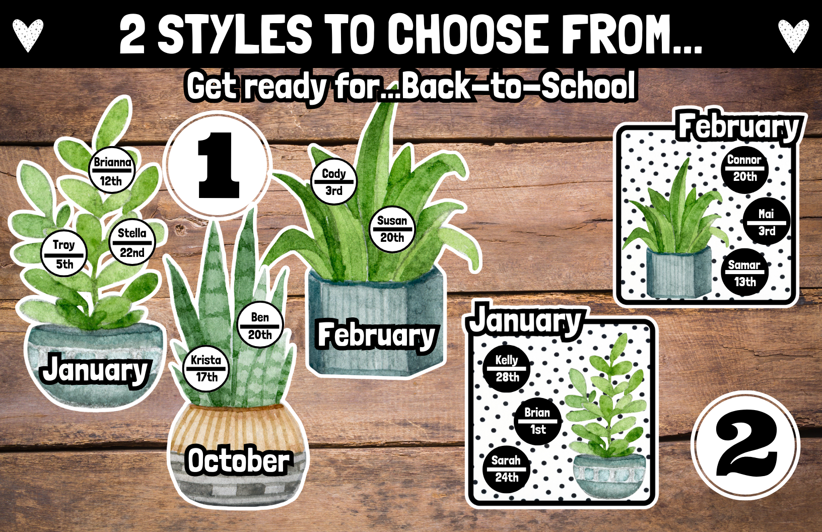 EDITABLE Boho Birthday Calendar, Birthday Display, Birthday Board Wall ...