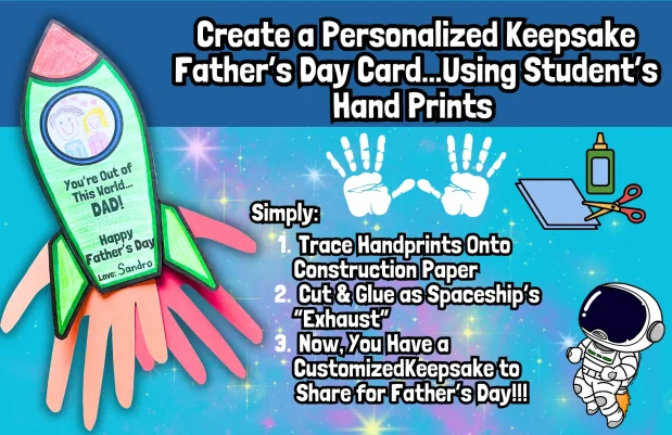 Father's Day Lapbook Card Craft End-of-the-Year Printable June Writing ...