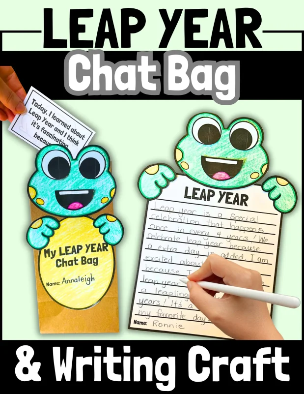 Leap Year Craft Writing Prompt Leap Day Frog Activity - Learning Attic