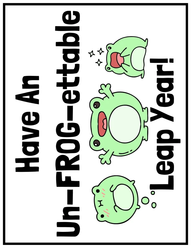 Leap Year Craft Writing Prompt Leap Day Frog Activity - Learning Attic