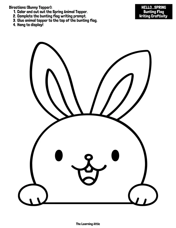 Spring Writing Craftivity Banner March April May Craft Activity ...