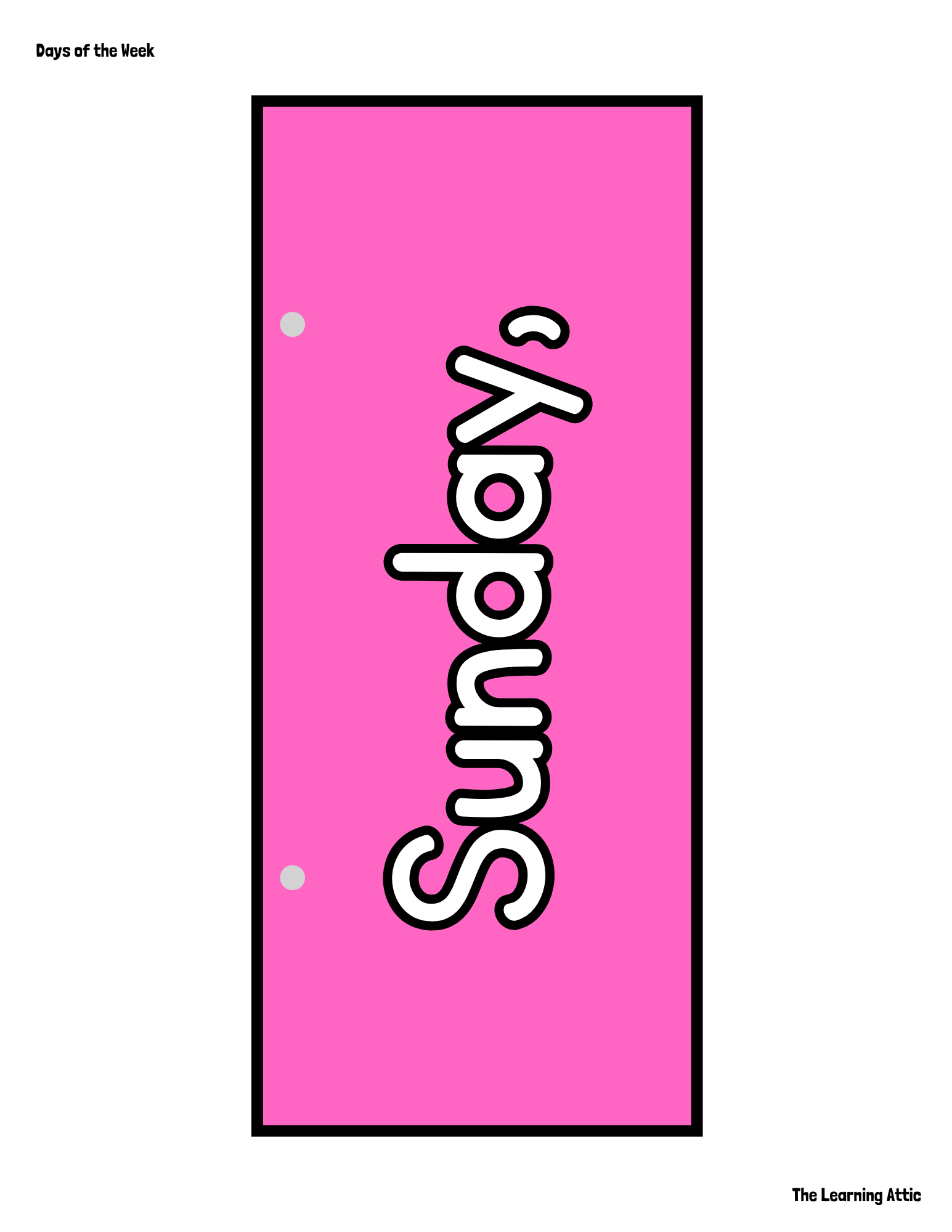 Daily FLIP Calendar Cards Rainbow & Polkadot Colors Pocket Chart 2025 ...