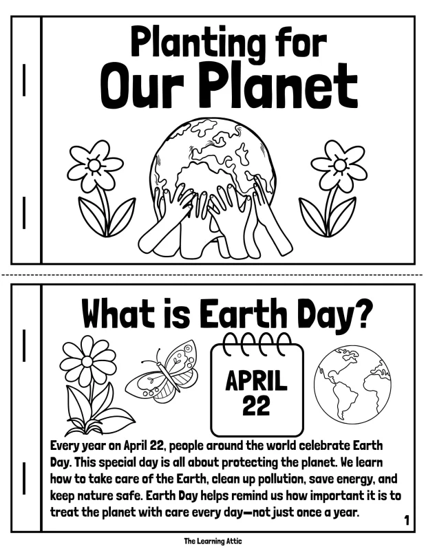 Earth Day Writing Prompts Seed Packet Craft Template | April Plant Life ...