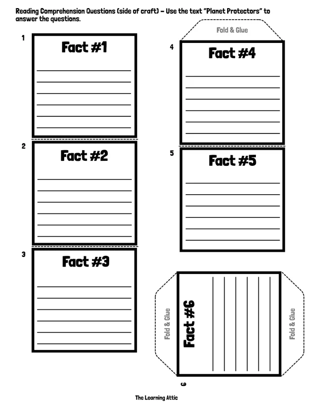 Earth Day 3D Shape Craft Writing Prompts & Reading Comprehension ...