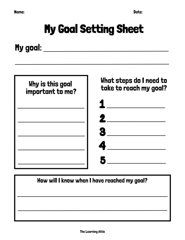 Back-to-School Craftivity | First Week Open House Craft | GOAL SETTING ...